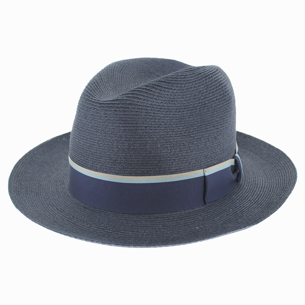 Belfry Agapito Navy Straw Fedora - Hats in the Belfry – Hats in the Belfry
