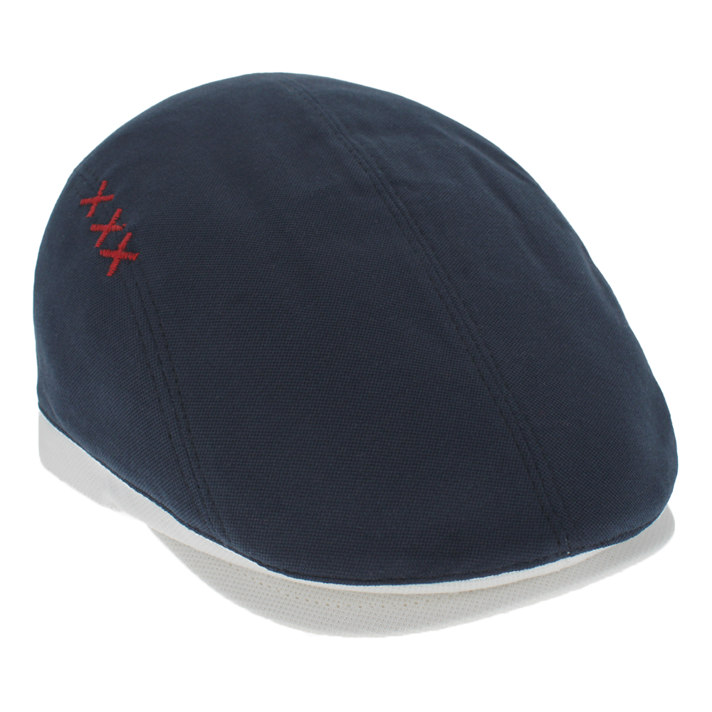Belfry Giotto Navy Cotton Flat Cap - Hats in the Belfry – Hats in the Belfry
