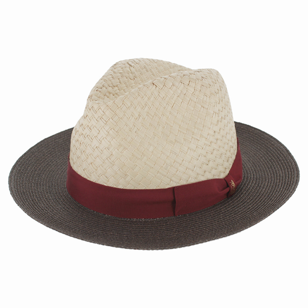 Buy Belfry Jacopo Fedora Hat - Buri Palm Straw Crown – Hats in the Belfry