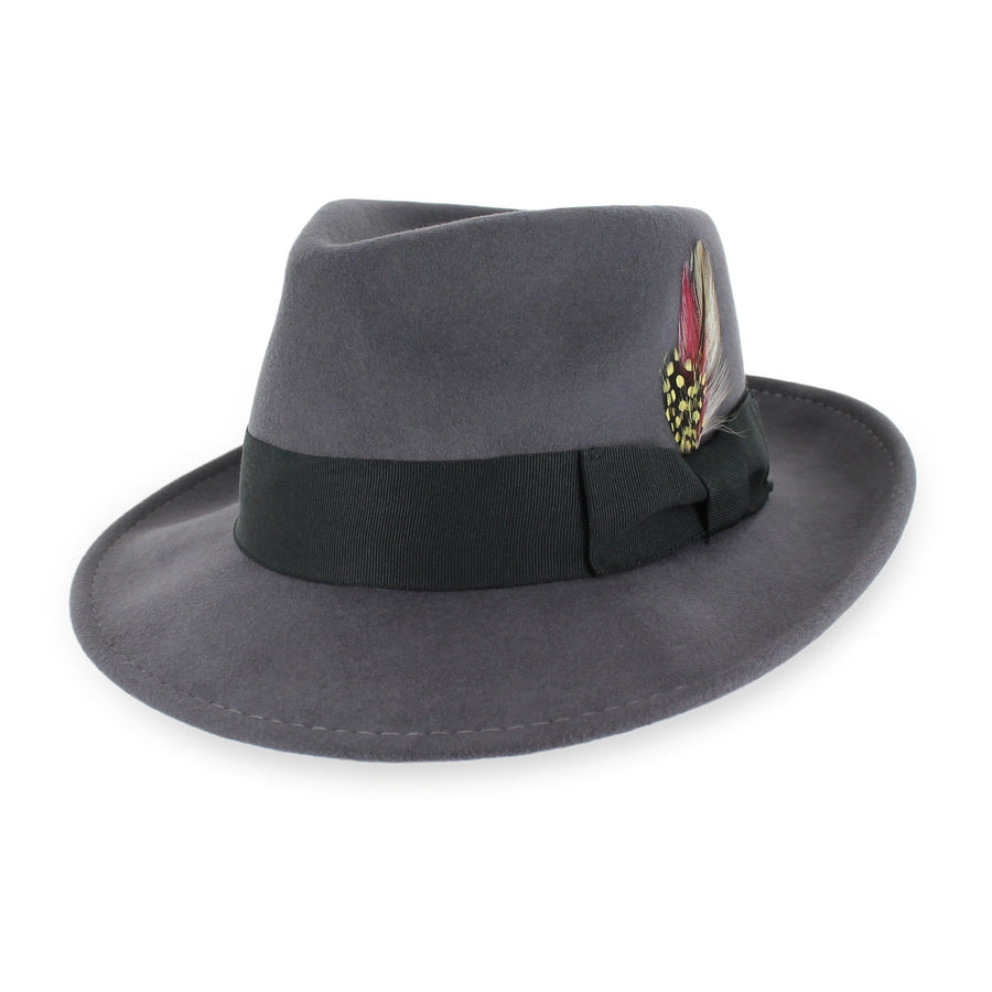 Hats in the Belfry Gangster - Classic Wool Fedora Hat