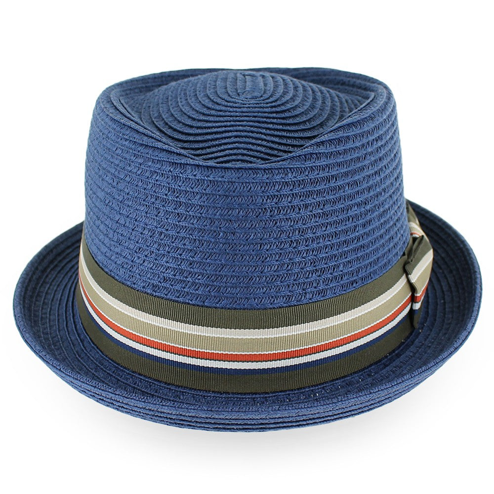 Buy Belfry Stripe Jazz – Braided Straw Pork Pie Hat – Hats in the Belfry