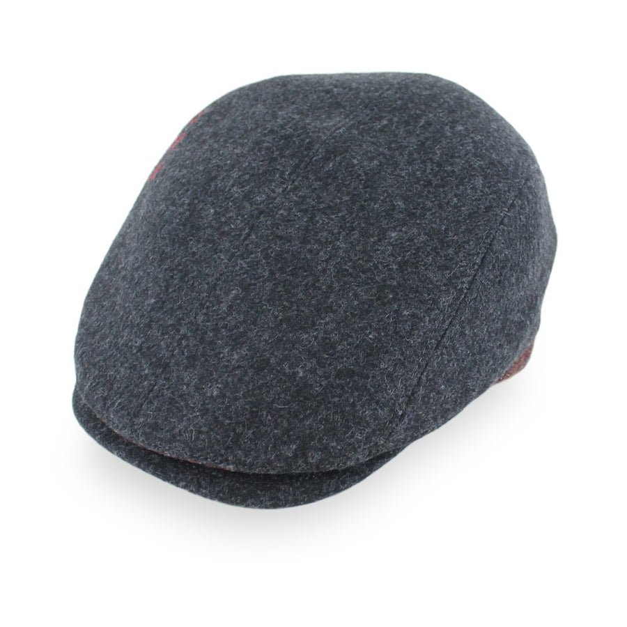 Hats in the Belfry Vico - Italian Wool Flat Cap with Contrast Stitch