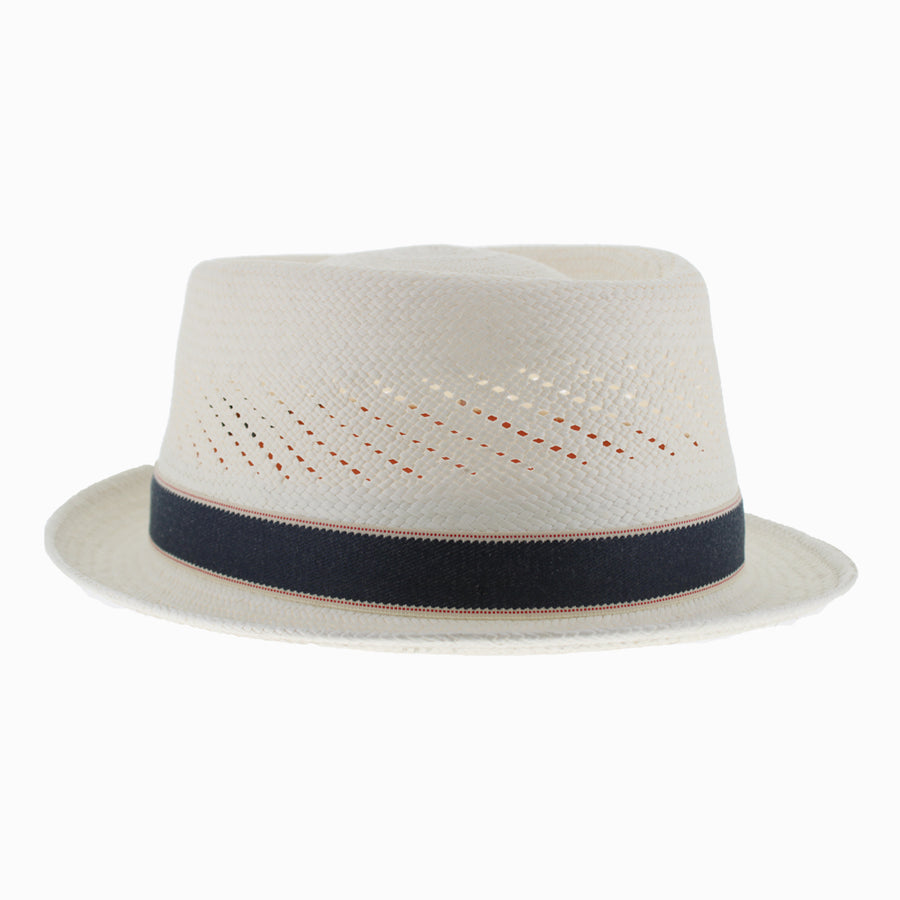 Belfry Stafano White Straw Pork Pie – Hats in the Belfry